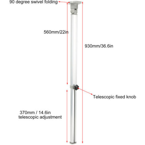 Adjustable Stainless Steel DIY Furniture Table Legs, Telescopic Folding ...