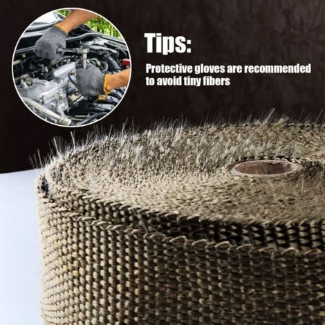 15M50mm Magma Titanium Thermal Insulation Tape + 10 Black Stainless ...