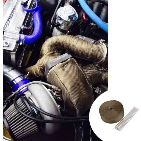 15M50mm Magma Titanium Thermal Insulation Tape + 10 Black Stainless ...