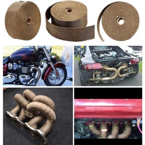 15M50mm Magma Titanium Thermal Insulation Tape + 10 Black Stainless ...