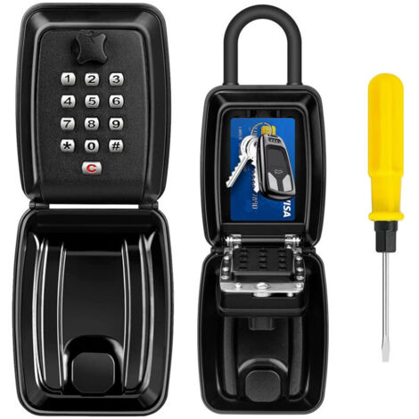 12-Digit Secure Key Box, Waterproof and Rustproof Indoor/Outdoor Key ...