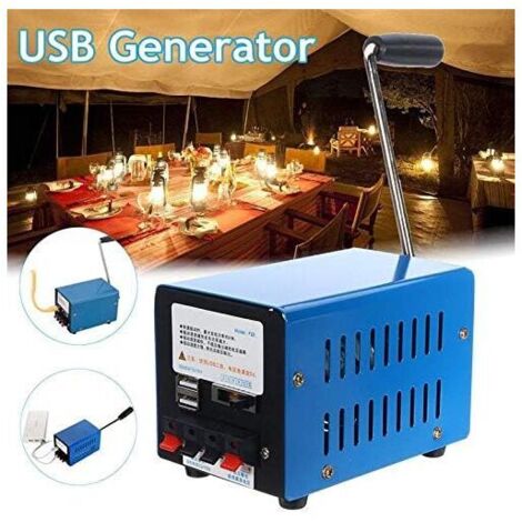 Manual hand crank generator, portable USB emergency power supply ...