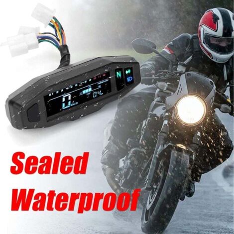 Motorcycle Gauge Set - Motorcycle Digital Speedometer - HD Mini LCD ...