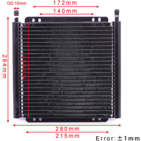 26 rows - 250mm height - black, 678, Universal aluminum alloy ...