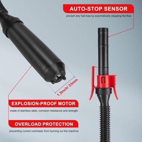 Electric Fuel Pump with Automatic Stop, Diesel Pump, Liquid Transfer ...