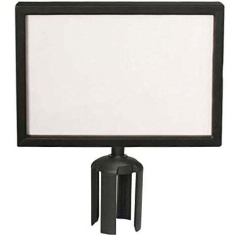 A4 display board, landscape orientation, for posts with straps, black ...