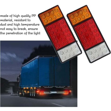 Set of 2 12V 36 LED car taillights, brake lights, turn signals for ...