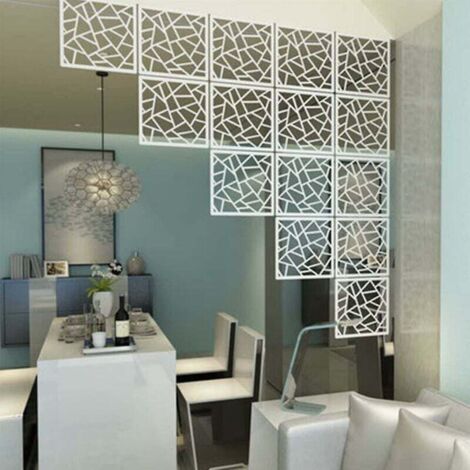 This set of 12 eco-friendly PVC partition walls is a simple and modern ...