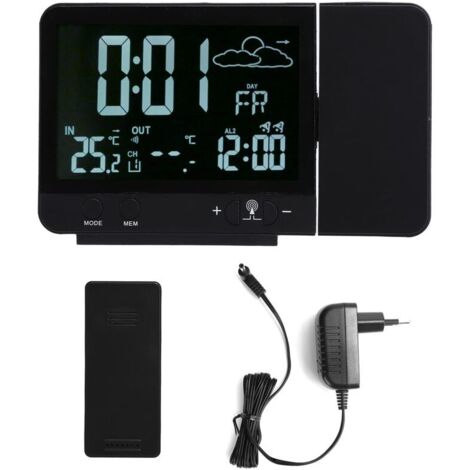 Digital Projection Alarm Clock, Radio Ceiling Projection Alarm Clock ...