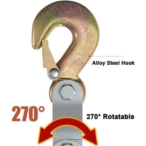 Heavy-duty rope hoist, 20m breaking strength, 1000kg working load ...