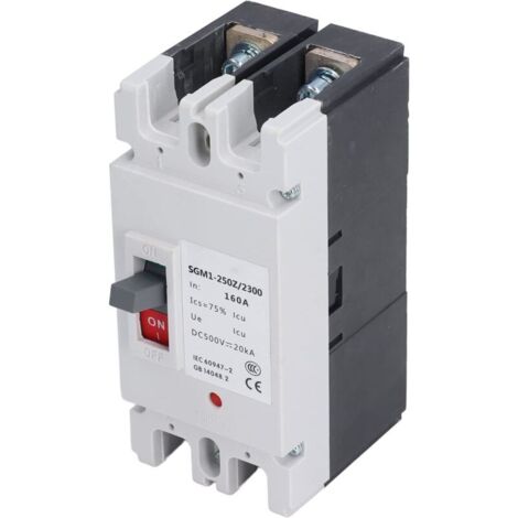 DC Circuit Breaker SGM1-250Z/2300, 500V 160A 2P DC Circuit Breaker, BMC ...