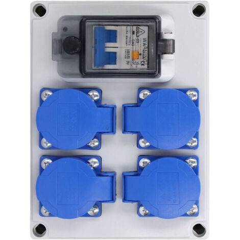 Wall socket, waterproof 4-position power outlet