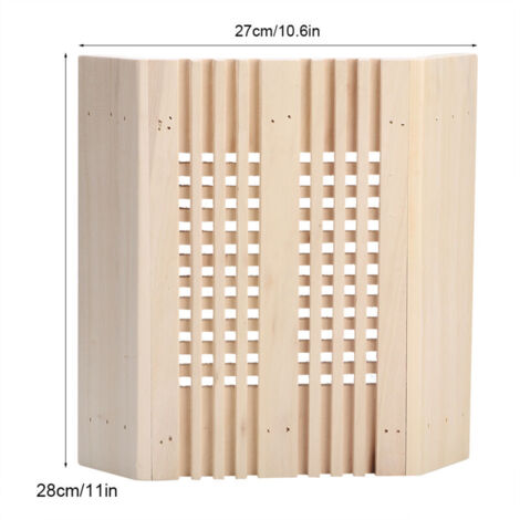Sauna lampshade, square wooden lampshade, sauna accessory, sauna lamp ...