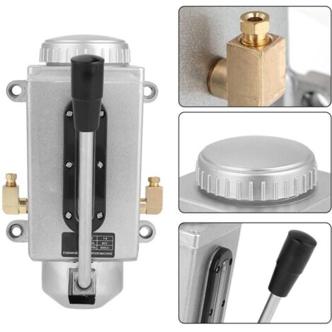 Oil pump for manual lubrication, 500cc CNC, 4mm dual ports for turning ...