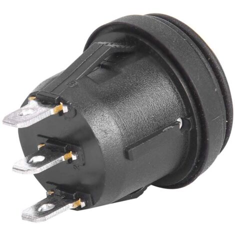 Rocker Switch, 5-Pack SPST Snap-in ON/OFF/ON 3-Pin 3-Position Round ...