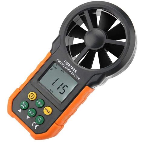 PM6252A Digital Wind Speed Meter, Pocket Anemometer with Large LCD ...