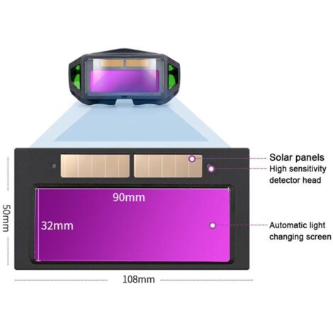 Welding Goggles, Automatic Welding Mask, Self-Darkening Solar Lenses ...