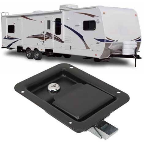 Toolbox Handle Latch, Steel Construction Trailer Pallet Door Lock with ...