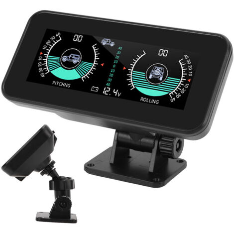 Universal Smart Car Inclinometer Tilt Gauge High Resolution Digital HUD ...
