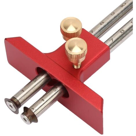 Mortise gauge tool for marking wood, double-headed stainless steel ...