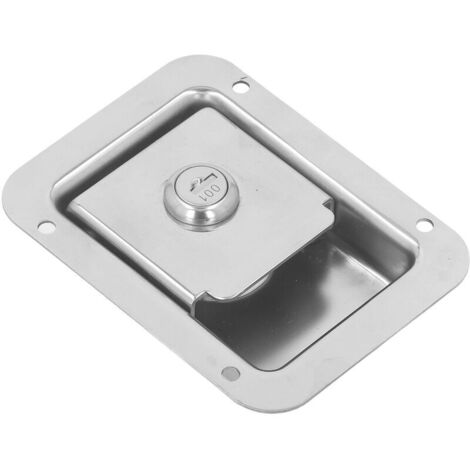 304 Stainless Steel RV Door Latch Toolbox Recessed Lock with 2 Keys for ...