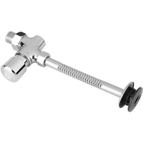 Urinal Flush Valve, Zinc Alloy Button Type with Manual Delay and ...