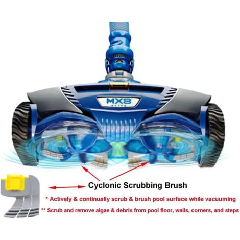 4pcs Pool Cleaner R0714400 Replacement Cyclonic Scrub Brush for Zodiac ...