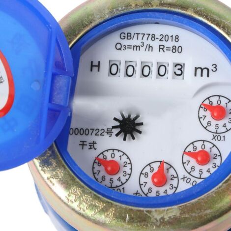 DN15 Flow Meter, Dry Type Water Meter, Remote Monitoring Cold Water ...