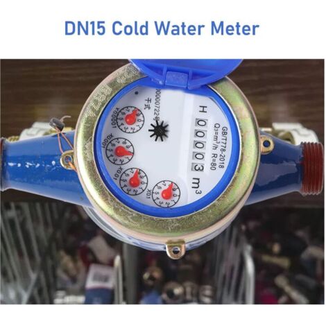 DN15 Flow Meter, Dry Type Water Meter, Remote Monitoring Cold Water ...