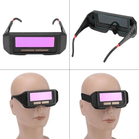 Solar-Powered Auto-Darkening Welding Goggles, Welding Glasses, Safety ...