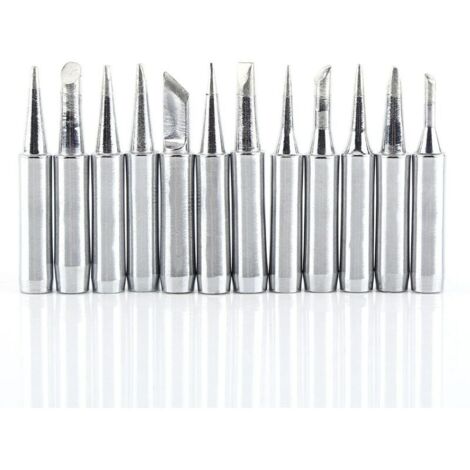 12-Piece Replacement Lead-Free Soldering Iron Kit with Soldering Iron Tips