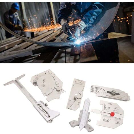 6-Piece Angle Welding Gauge Set, Angle Welding Inspection Gauge Set ...