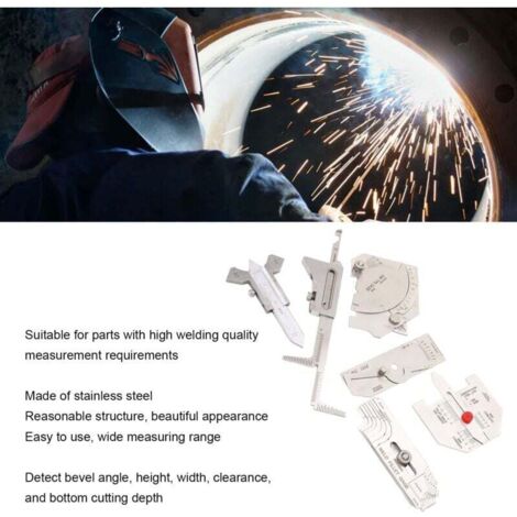 6-Piece Angle Welding Gauge Set, Angle Welding Inspection Gauge Set ...