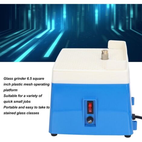 Tinted Glass Grinder Mini Portable Art Grinding Tool Kit Dustproof Wet ...
