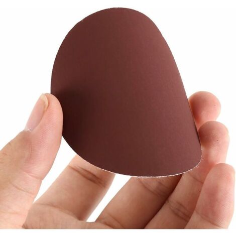 Pack of 100 75mm sanding discs for sanders, abrasive paper grit 80/100 ...