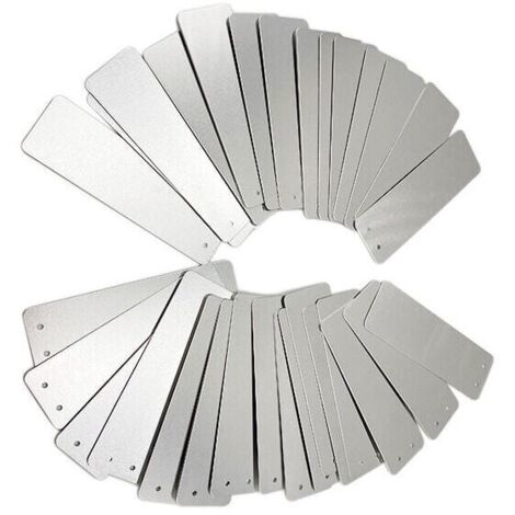 100 Aluminum Gardening Labels - Rectangle, Outdoor Signs, Metal Signs ...