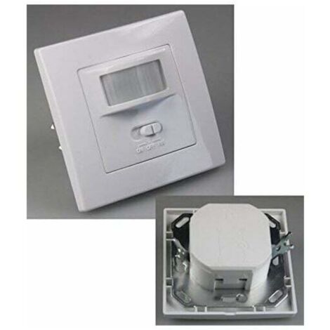 160° Recessed Motion Sensor Wall Switch for LED and Halogen Bulbs