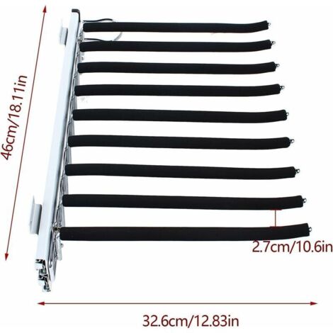 Trouser Hangers, Sliding Trouser Rack, Stainless Steel, Multifunctional ...