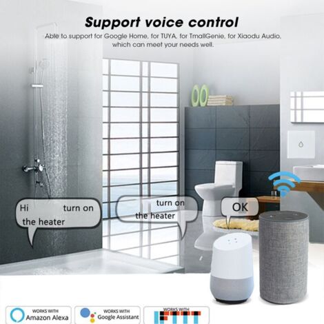 High-power WiFi Smart Touch electric water heater switch for TUYA 16A ...