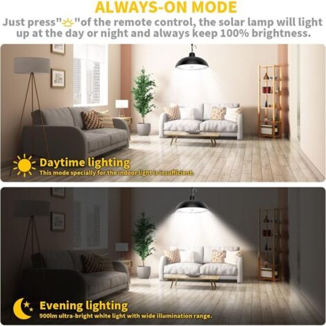 Outdoor Solar Lights, 78 LED 4 Mode Outdoor Solar Hanging Light with ...