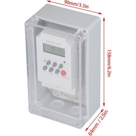 Swimming pool pump timer, waterproof digital timer box, programmable ...