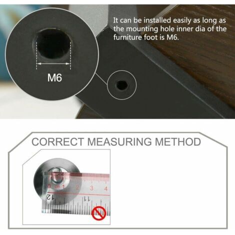 16pcs Adjustable Furniture Feet Leveling Pad Base Leg Table Chair ...