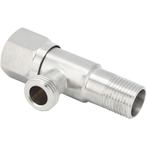 G1/2in Stainless Steel Brushed Angle Valve Faucet Toilet Water Heater ...