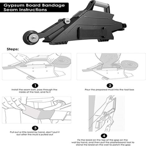 Black Banjo Drywall Taping Tool with Reversible Inside Corner Roller ...