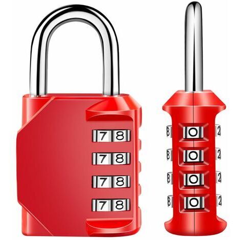 4-Digit Combination Padlock, Waterproof Combination Lock, Weatherproof ...