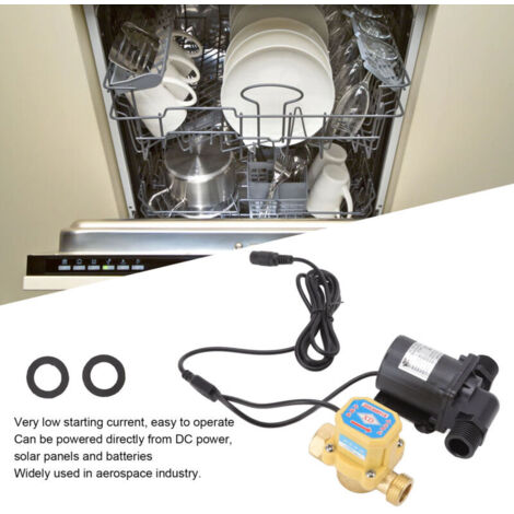 Brushless DC pump for silent solar water heater with flow switch 6v-24v ...