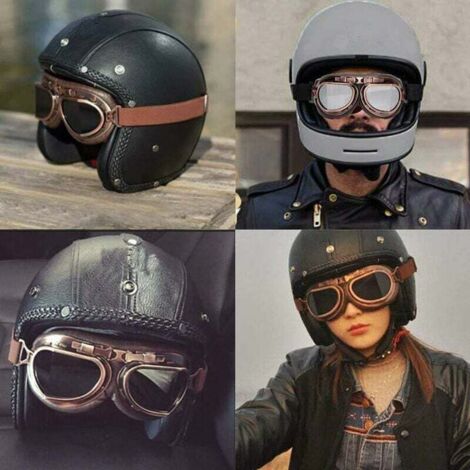 Protective goggles for motorcycle/aviator pilot, tinted lenses