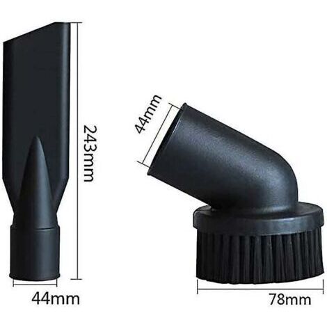 Industrial vacuum cleaner with round brush and flat nozzle, 44mm ...