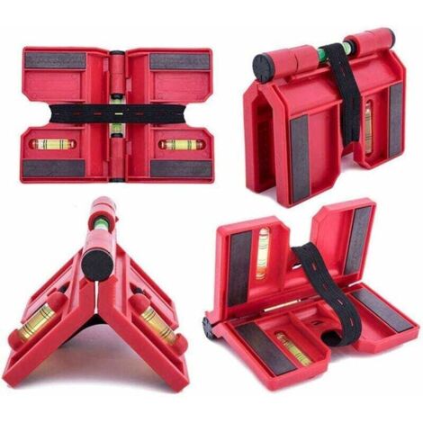 Bubble leveling tool, adjustable angle post level, 188 x 134 mm