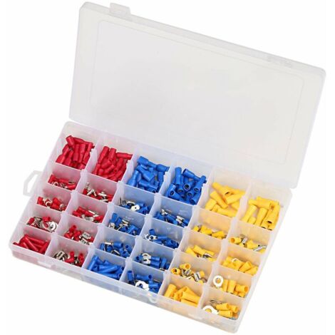 Assortment Box of 480 Single Crimp Electrical Terminals and Connectors ...